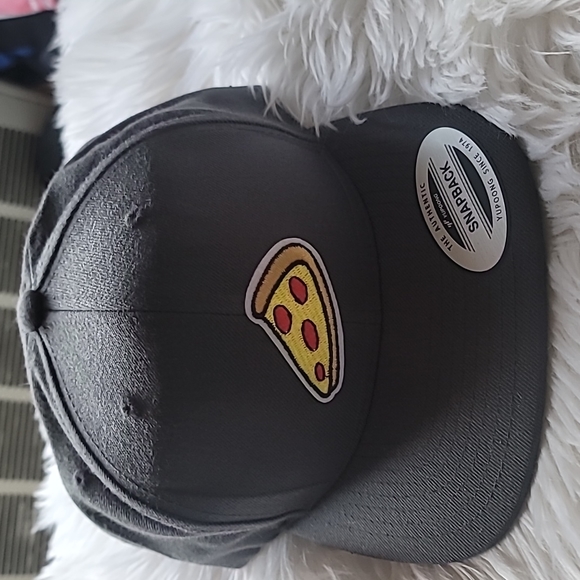 Accessories | Pizza Patch Grey Gray Snapback Hat Cap | Poshmark